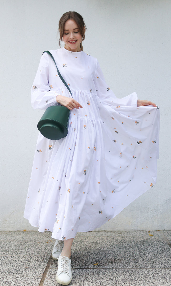 Floral Billowy Maxi Dress – toat